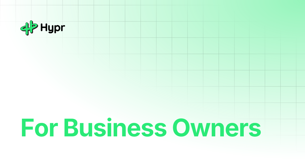 For Business Owners | Hypr.fund