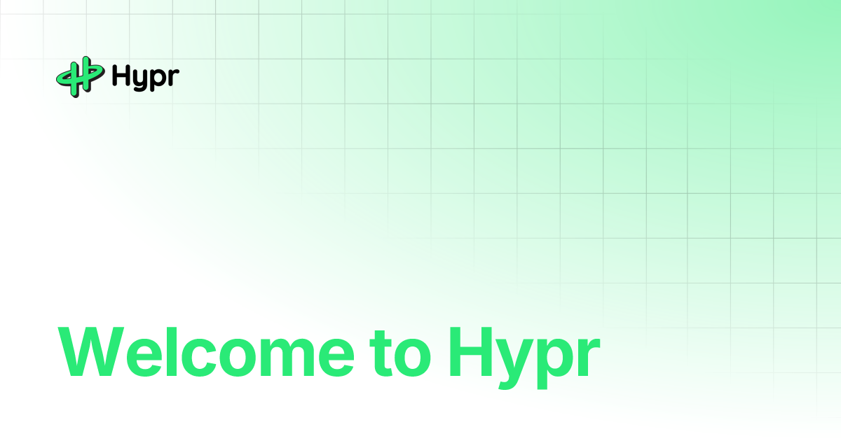 Welcome to Hypr | Hypr.fund
