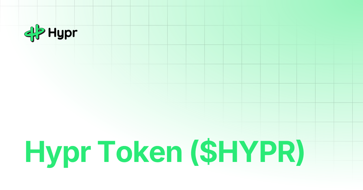 Hypr Token ($HYPR) | Hypr.fund
